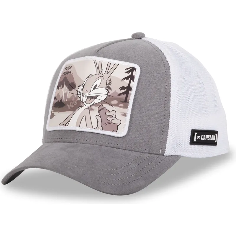 Casquette trucker grise et blanche Bugs Bunny LOO9 BUG Looney Tunes ...